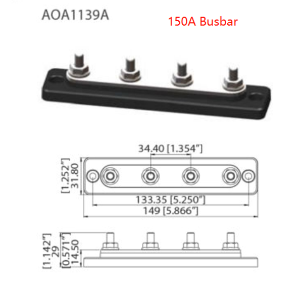 Wholesale 100A 150A 250A 600A 4-way PBT Dustproof Cover Tin-plated ...