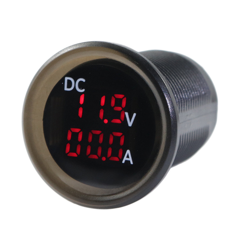 Amomd Marine RV DC 12 Volt Digital Display Current Amp Meter Voltmeter ...