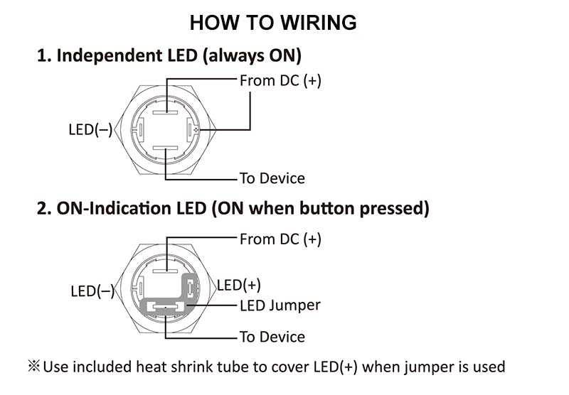 Custom Pattern Stainless Steel Push Button Switch with Ring Status ...