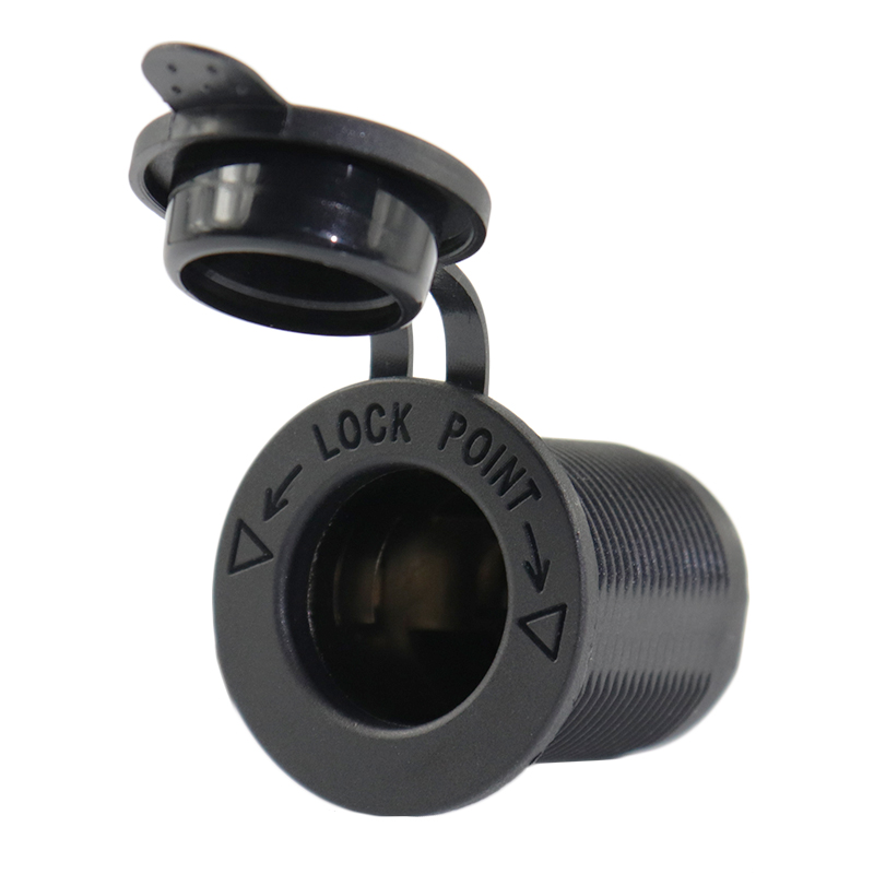 Amomd Marine RV 12V/24V Waterproof Cigarette Lighter Socket with Single ...
