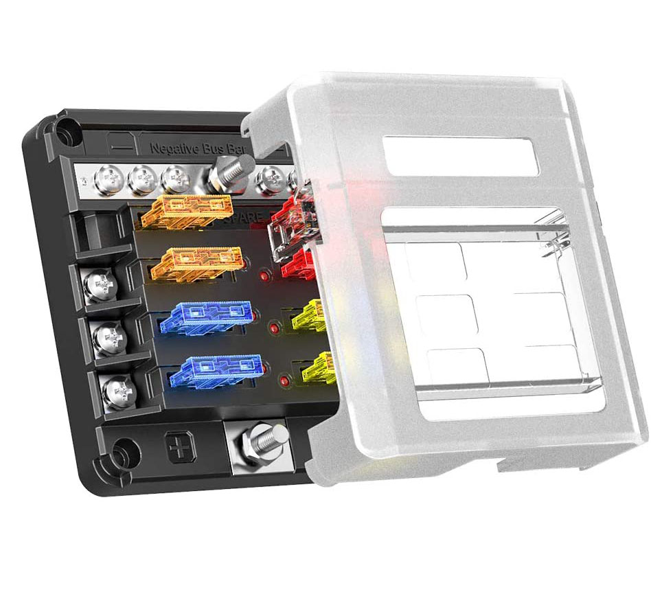 12-way ATC Type Fuse Block with Fault Indicator Negative Busbar - Buy ...