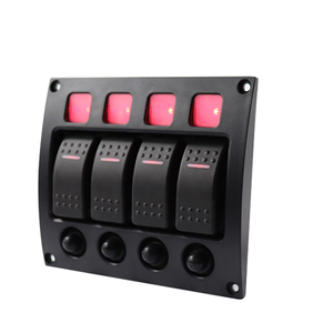 6 Gang Rocker Switch Panel with Overload Protector - Buy 6 Gang Rocker ...