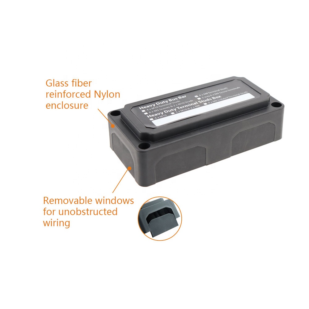 Amomd 300A Black Heavy Duty Copper Busbar Box - Buy Amomd Copper Busbar ...