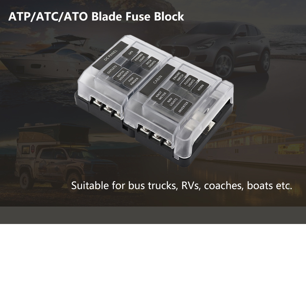 Wholesale 12-way Combine ATC Blade Fuse Box(Screw fixed and quick ...