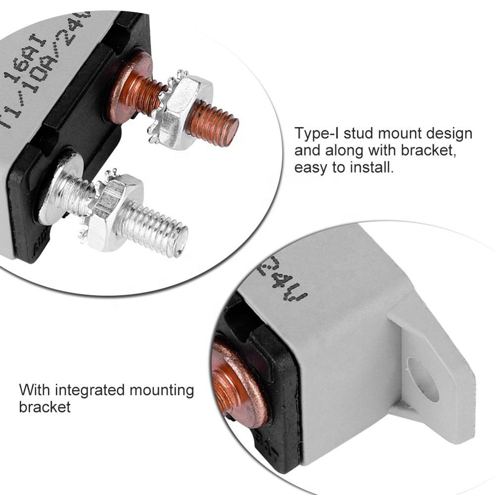 5-50A Dual Studs Short-stop Manual Reset Plastic Case Circuit Breaker ...