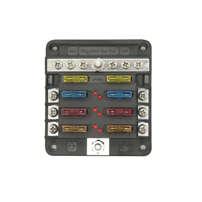 6 way Screw Connect ATC Type Blade Fuse Box with Negative Busbar - Buy ...
